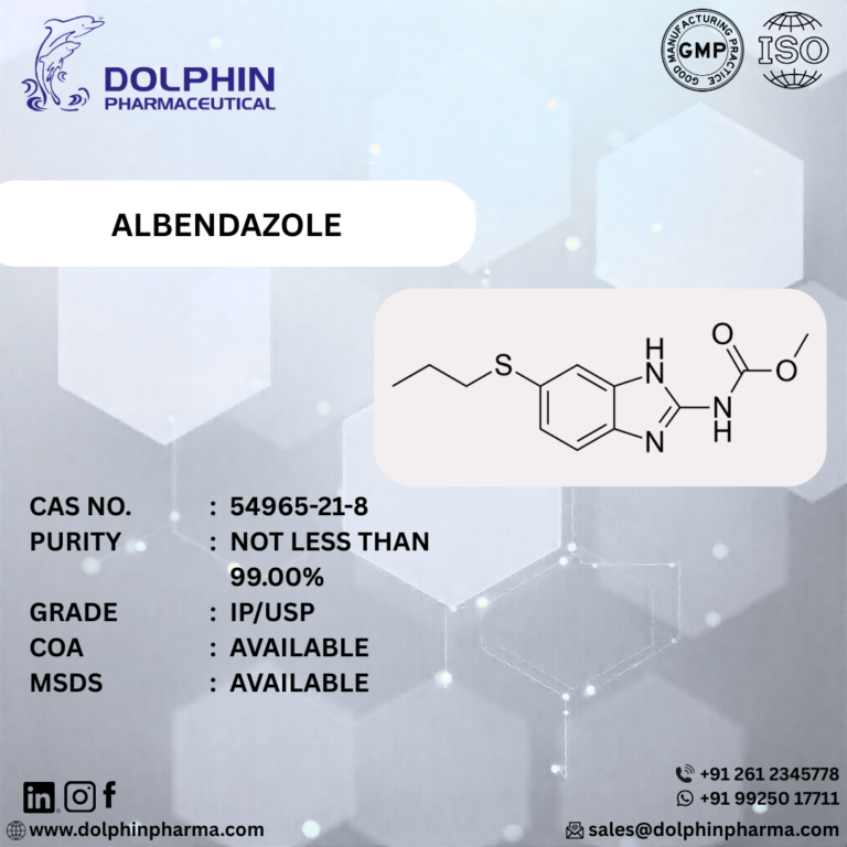 Top Albendazole API Manufacturer, Supplier & Exporter