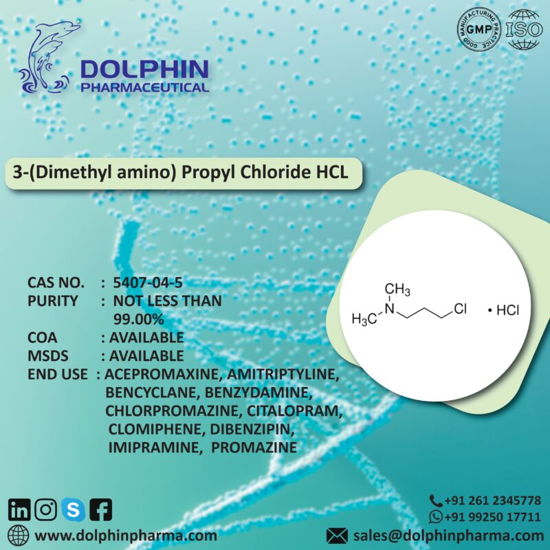 3-(DIMETHYL AMINO) PROPYL CHLORIDE HCL – Leading Pharmaceutical Drugs ...