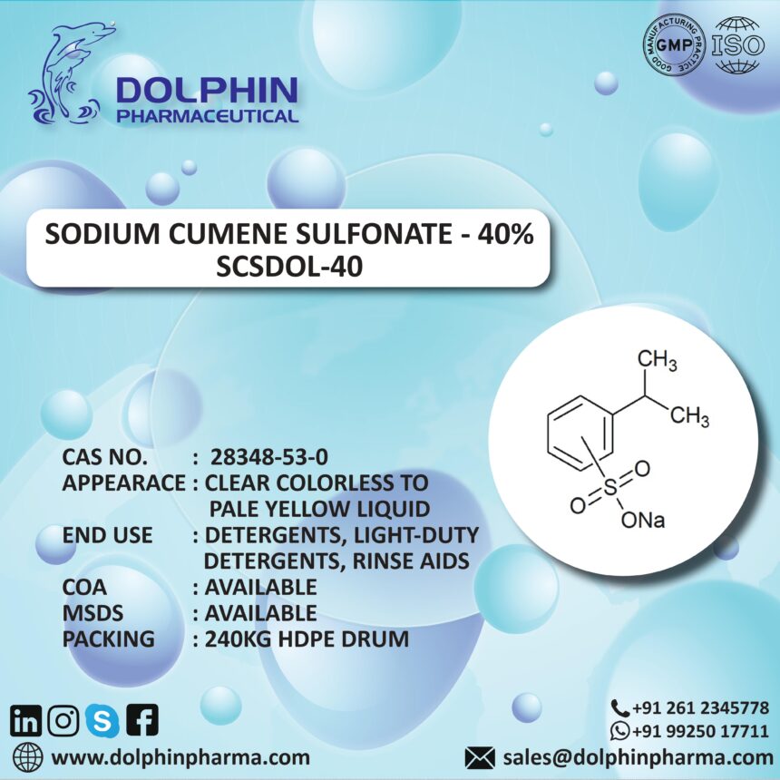 SCSDOL-40 (SODIUM CUMENE SULPHONATE-40%)
